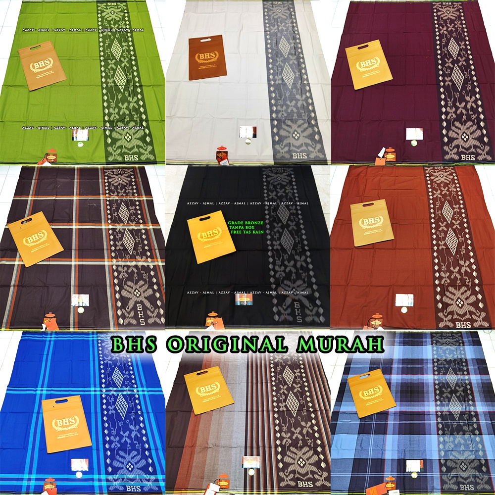 Jual SARUNG BHS ORIGINAL TERMURAH , POLOS HITAM , POLOS WARNA , MOTIF ...