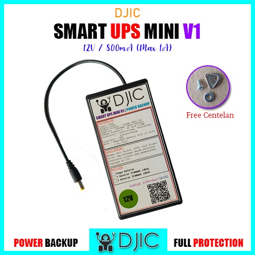 Jual Smart UPS Mini 12V V1 Untuk Power Backup Peralatan Elektronik ...