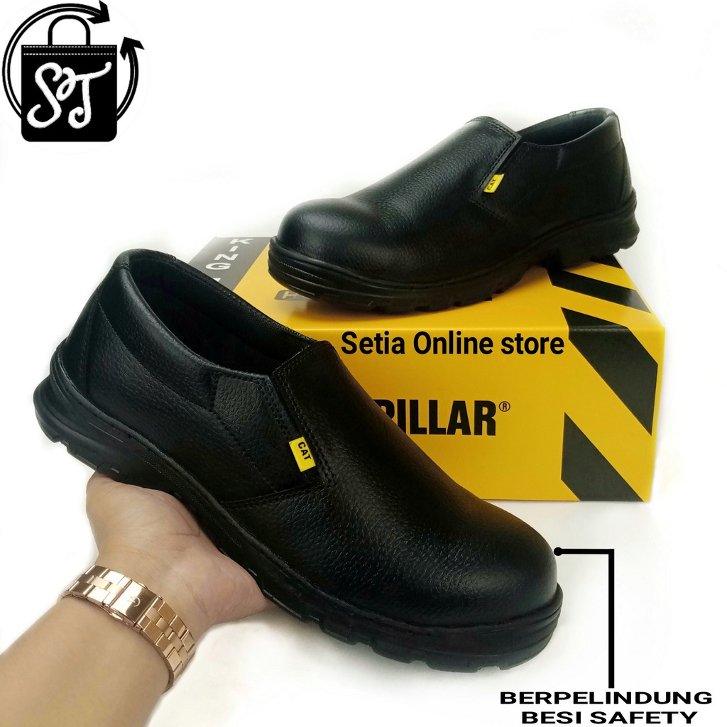 Jual SEPATU SAFETY Slip On Pria Ujung Besi Sepatu Kerja Proyek sepatu ...