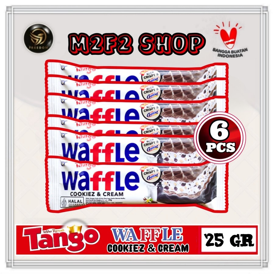 Jual Tango Wafer Waffle Cookiez & Cream | Krim Susu Vanila Sachet 25 gr ...