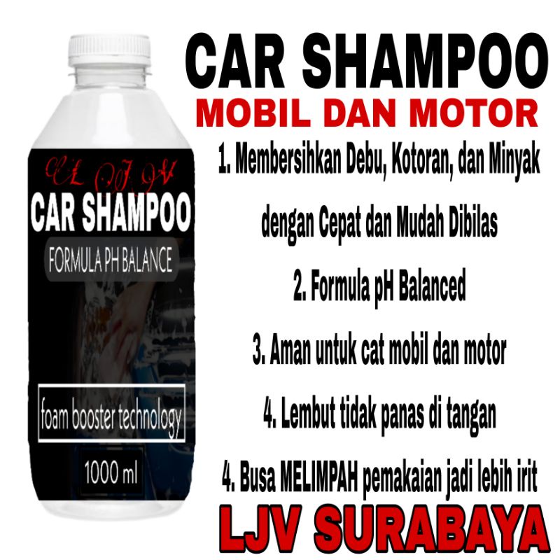 Jual PREMIUM SHAMPOO MOBIL MOTOR PH BALANCE SHAMPO SABUN CUCI CAR WASH ...