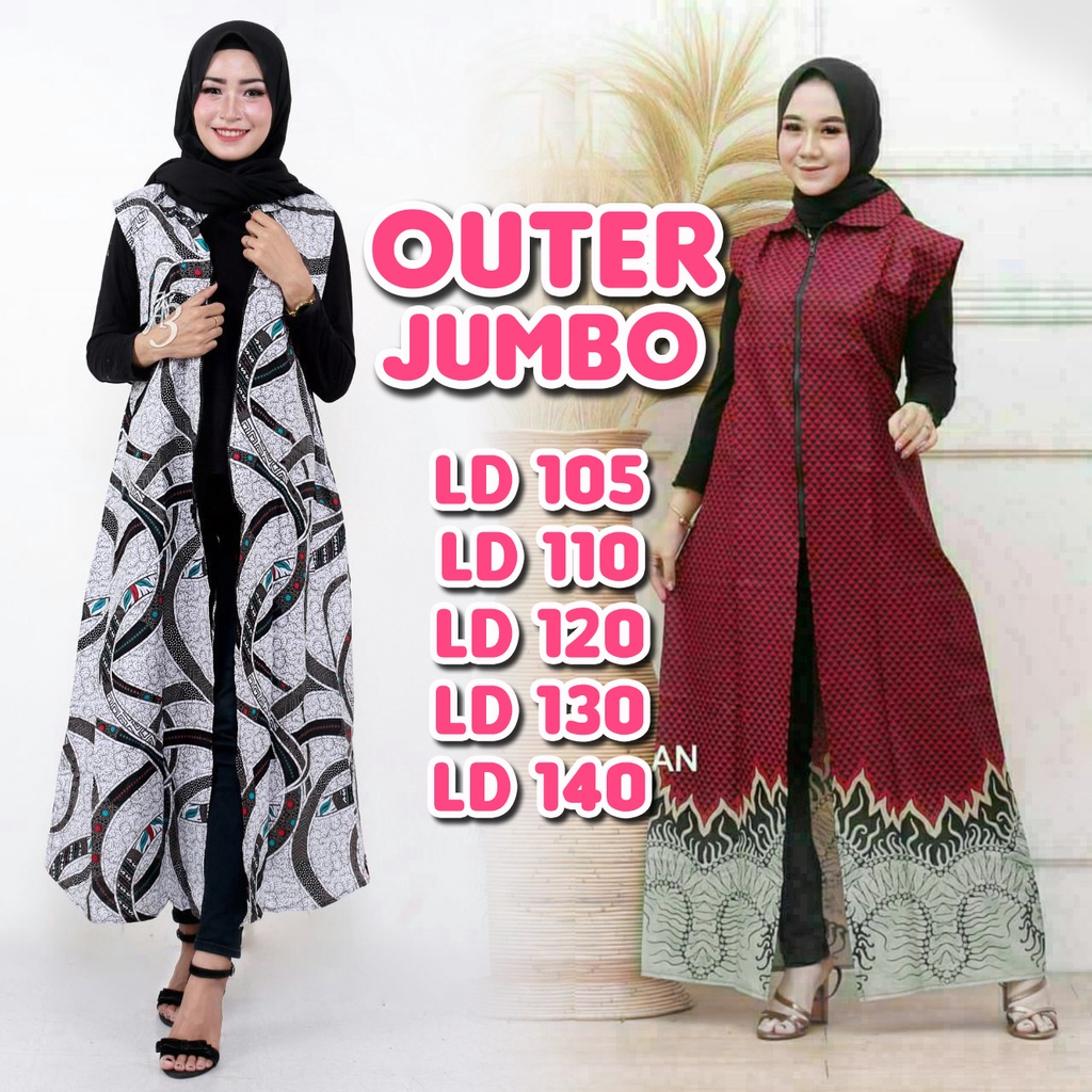 Jual OUTER BATIK - OUTER BATIK JUMBO - OUTER BATIK WANITA MODEREN ...