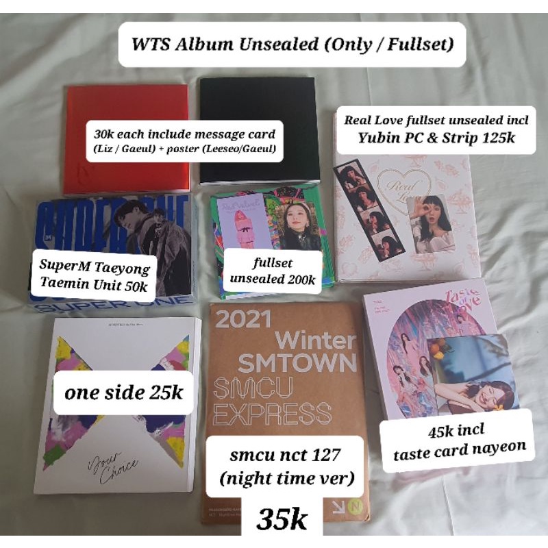 Jual Album Only / Unsealed Fullset IVE Eleven, Red Velvet Finale ...