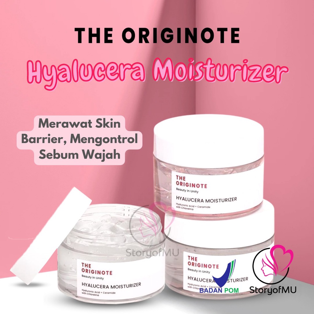 Jual THE ORIGINOTE Moisturizer Gel Series 50ml Hyalucera | Cica-B5 ...