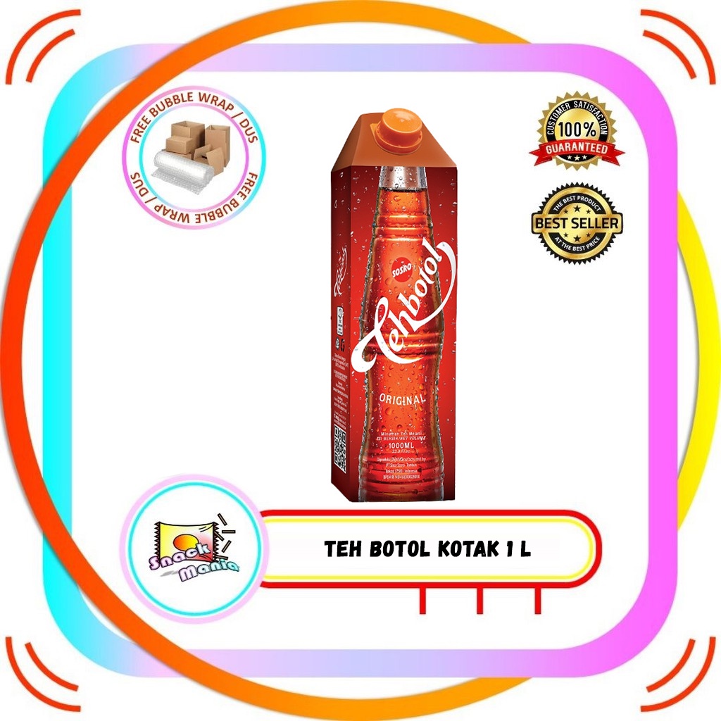 Jual Teh Botol Sosro Kotak 1 L Original Melati 1000 ml TUTUP Jasmine ...