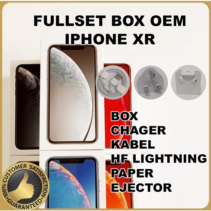 Jual FULLSET Box Dus iPhone XR OEM 99% Original | Shopee Indonesia