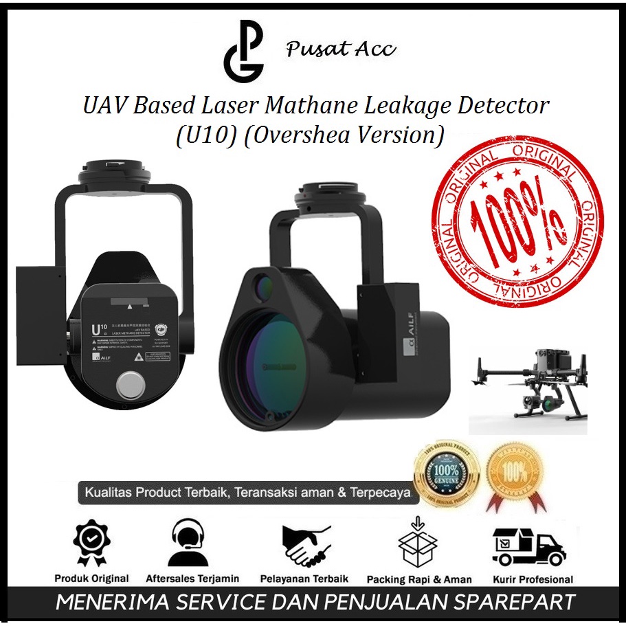 Jual UAV Based Laser Mathane Leakage Detector (U10) (Overshea Version ...