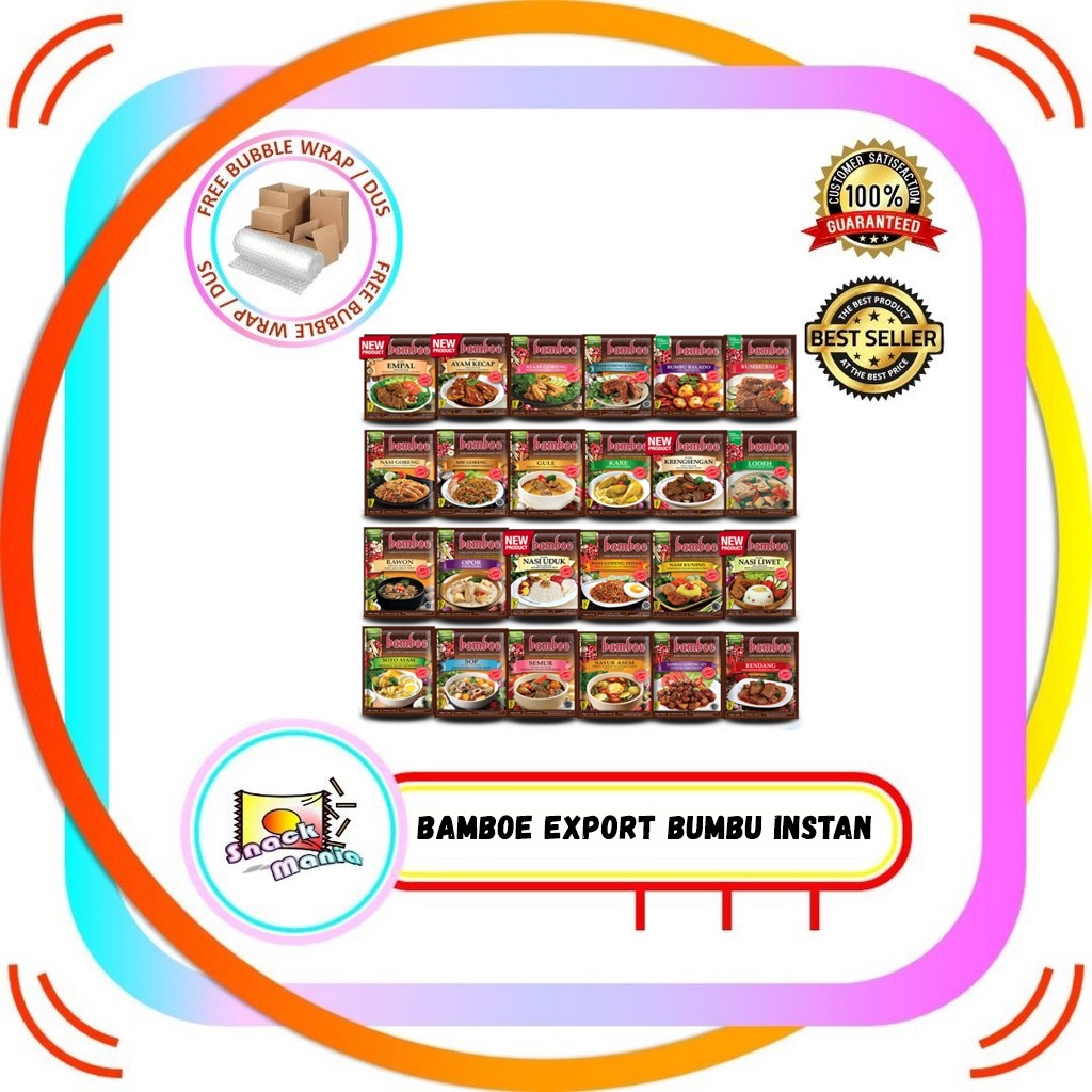 Jual Bamboe Export Bumbu Instan Varian A Mie Nasi Ayam Goreng Soto Kare ...