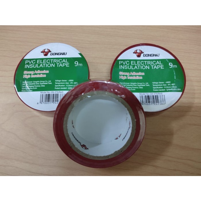 Jual Isolasi Listrik / Lem listrik Isolasi GONGNIU Kecil 9 Meter 18mm ...