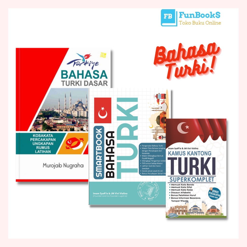 Jual Buku Belajar Bahasa Turki Dasar, Simple Book Bahasa Turki, Simple ...