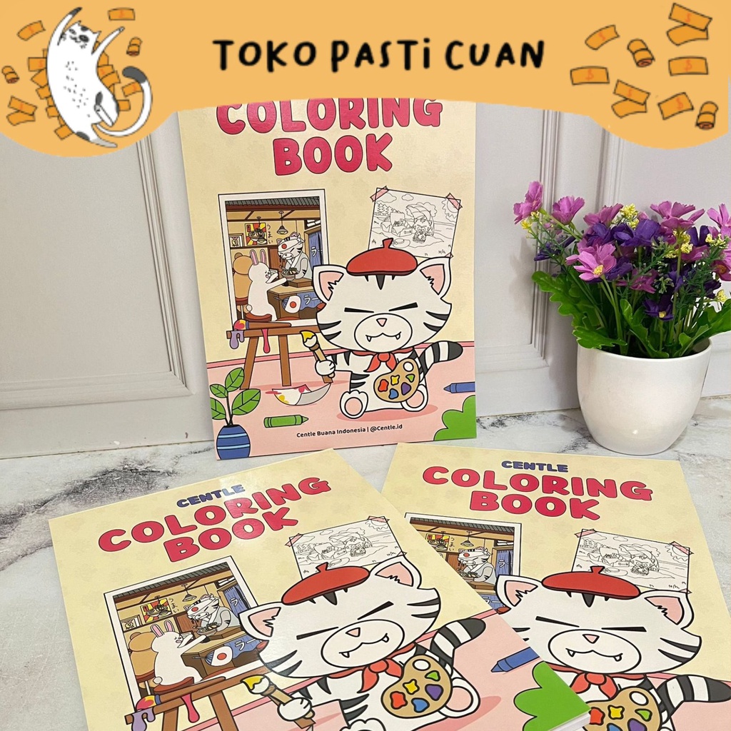 Jual buku gambar sampul kucing isi 25 lembar untuk kreatifitas anak ...