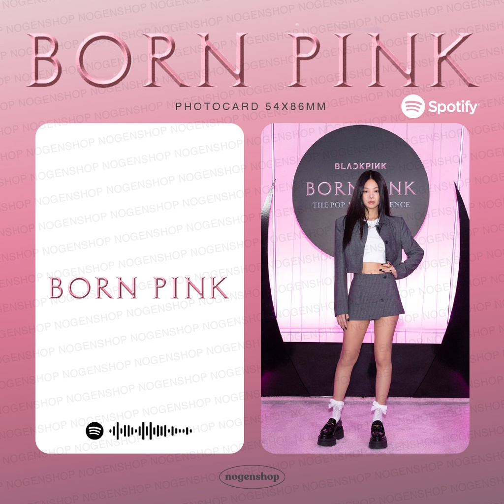 Jual PHOTOCARD PC BLACKPINK BP BORN PINK x SPOTIFY [FANMADE] | Shopee ...