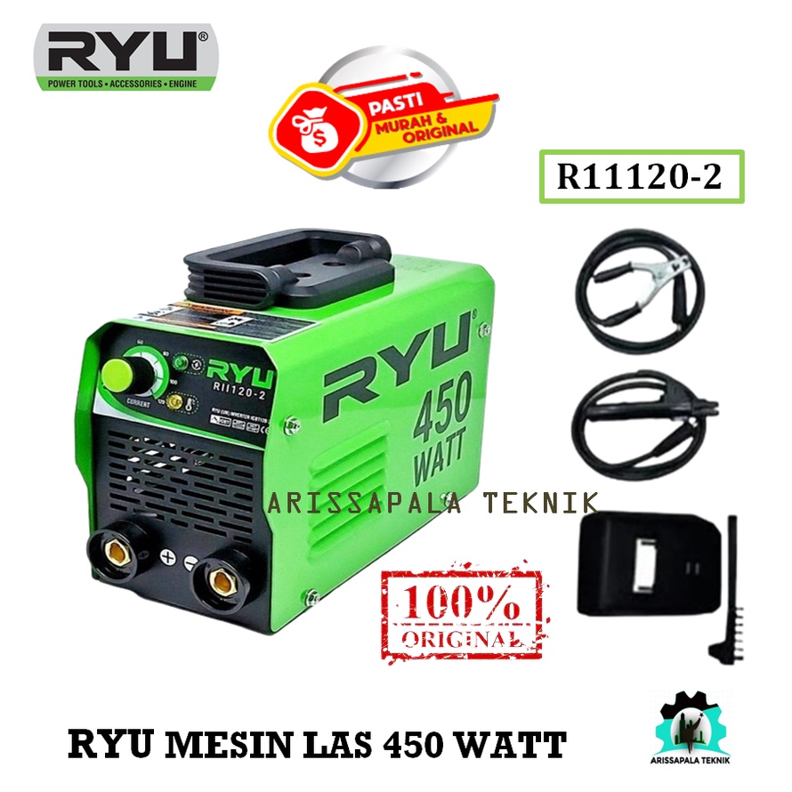 Jual RYU Mesin Las Trafo Las Listrik 450 watt Travo Welding Inverter IGBT MMA 120 Tekiro Ryu ...