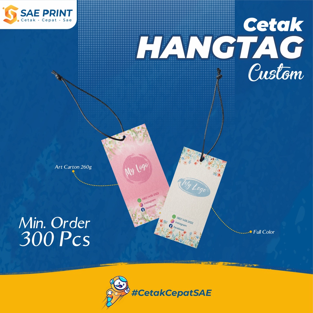 Jual Cetak HangTag Custom / Jual HangTag / Cetak Label Costum / Label ...