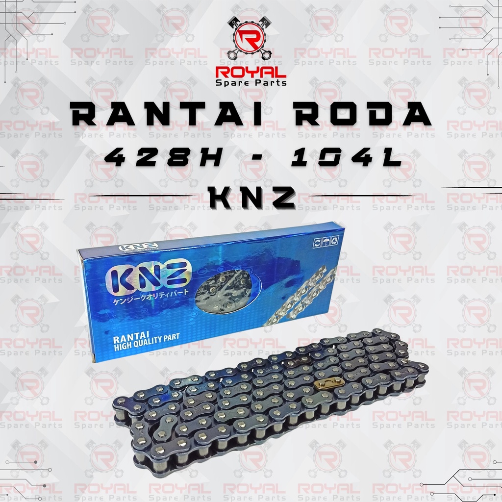 Jual RANTAI RODA MOTOR 428H - 104L ORIGINAL KNZ | Shopee Indonesia