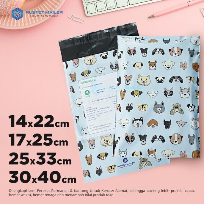 Jual Polymailer Dog | Kantong Amplop Plastik Poly Mailer | Packing ...