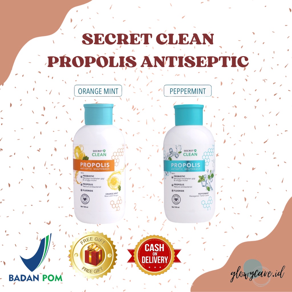 Jual Secret Clean Propolis Antiseptic Mouthwash 150ml | Shopee Indonesia