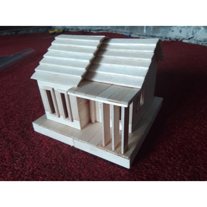 Jual miniatur stik es krim model rumah minimalis | Shopee Indonesia