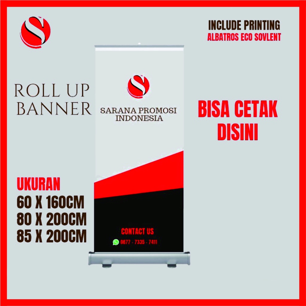 Jual Roll Up Banner / Roll Banner / Cetak Roll Up Banner / Cetak Roll Banner | Shopee Indonesia