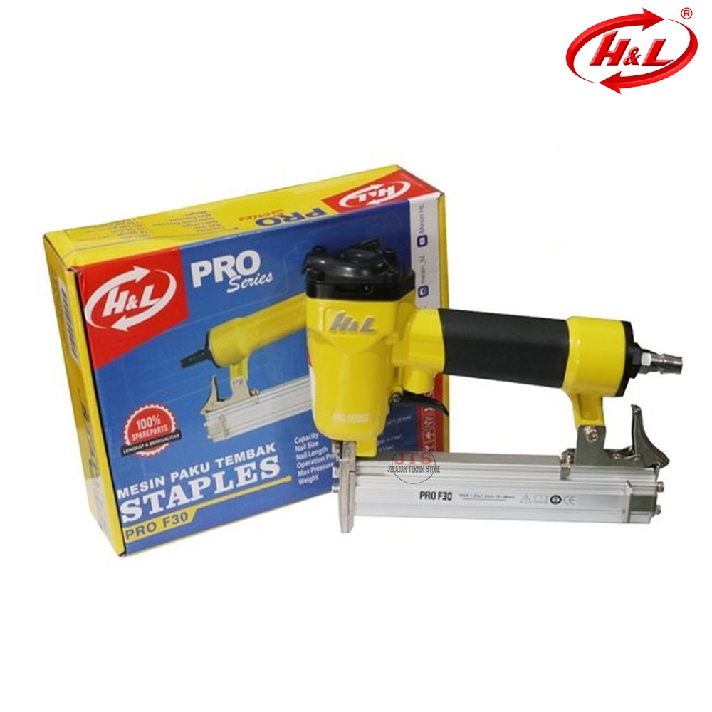 Jual H&L PRO Air Nailer F30 Staples Angin Kompresor Mata Lurus F10 F15 ...