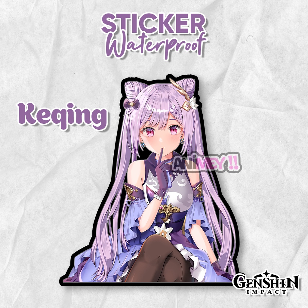 Jual Stiker Keqing Genshin Impact/ Sticker Anime Waterproof | Shopee ...