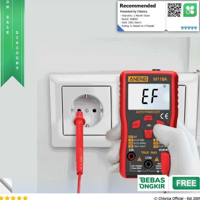 Jual ANENG Digital Multimeter Voltage Tester - M118A | Shopee Indonesia