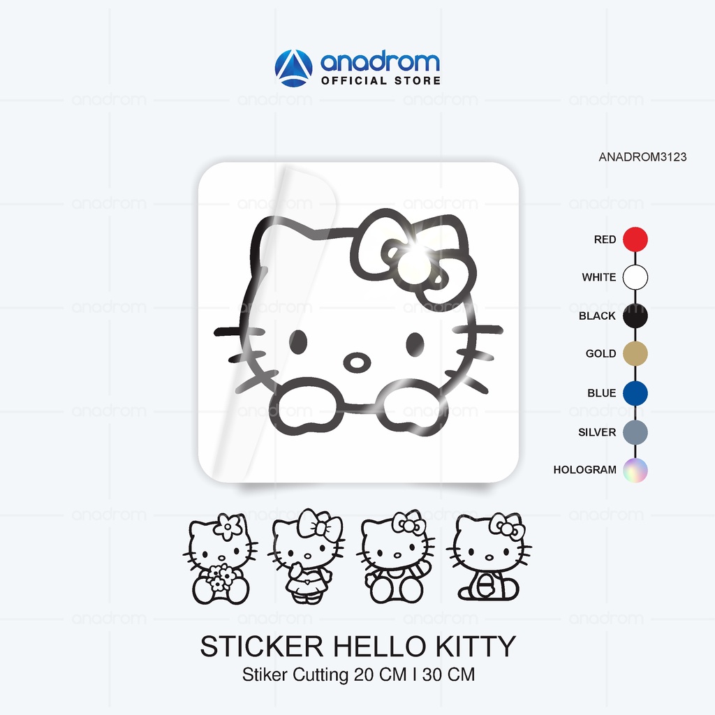 Jual Stiker Hello Kitty I Sticker Cutting Hello Kitty I Anadrom 3123 ...