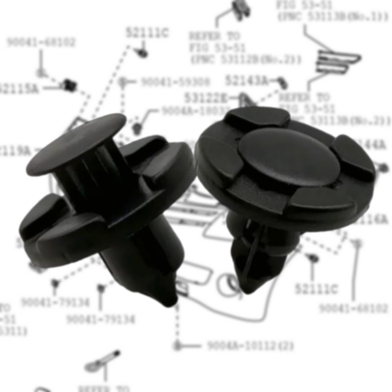 Jual Bumper Clip mobil 8mm / klip grill pengait body universal | Shopee ...