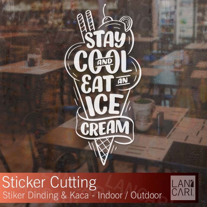 Jual Sticker Cutting Dekorasi Kaca Ice Cream Decor Stiker Cutting ...