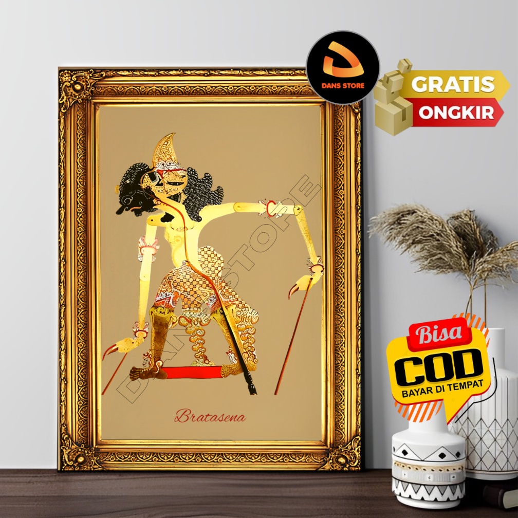 Jual Hiasan Dinding Wayang Kulit Bimasena Werkudara Bahan Art Carton ...
