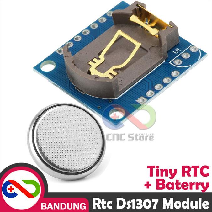 Jual [CNC] Rtc Ds1307 Real Time Clock I2c Arduino Uno Mega + Battery Module cncst00 Diminati ...
