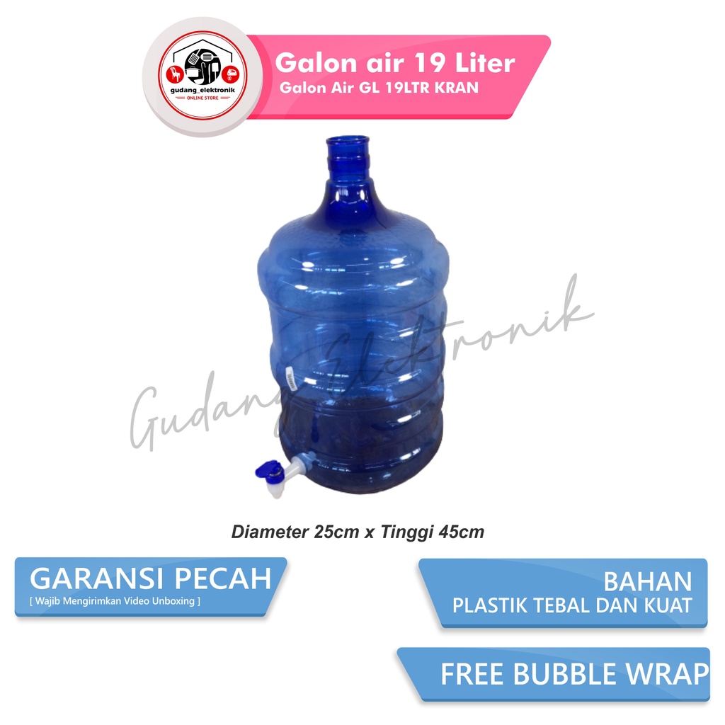 Jual Galon Air 19 Liter Galon Kran GL 19LTR KRAN | Shopee Indonesia