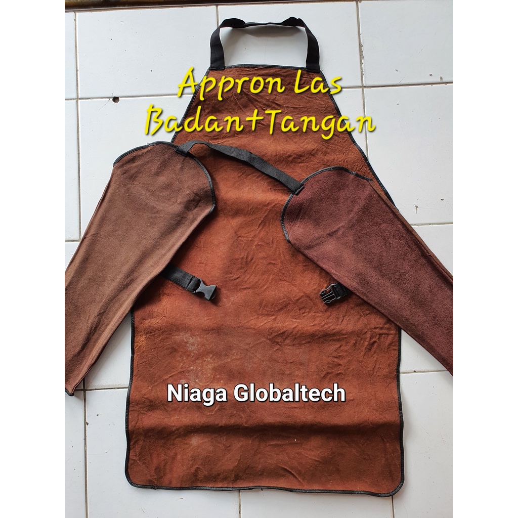 Jual APRON LAS BAJU LAS APRON LAS COKLAT CELEMEK LAS BADAN APPRON LAS ...