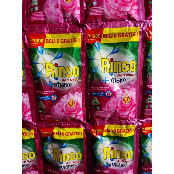Jual RINSO CAIR SACHET ROSE FRESH.14X40 ml.( 14 pcs ) | Shopee Indonesia