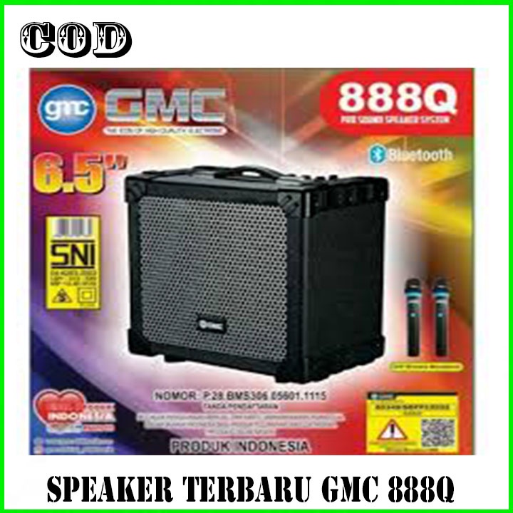 Jual SPEAKER BLUETOOTH GMC 888Q + FREE MIC MIKROFON | TERMURAH ORI ...