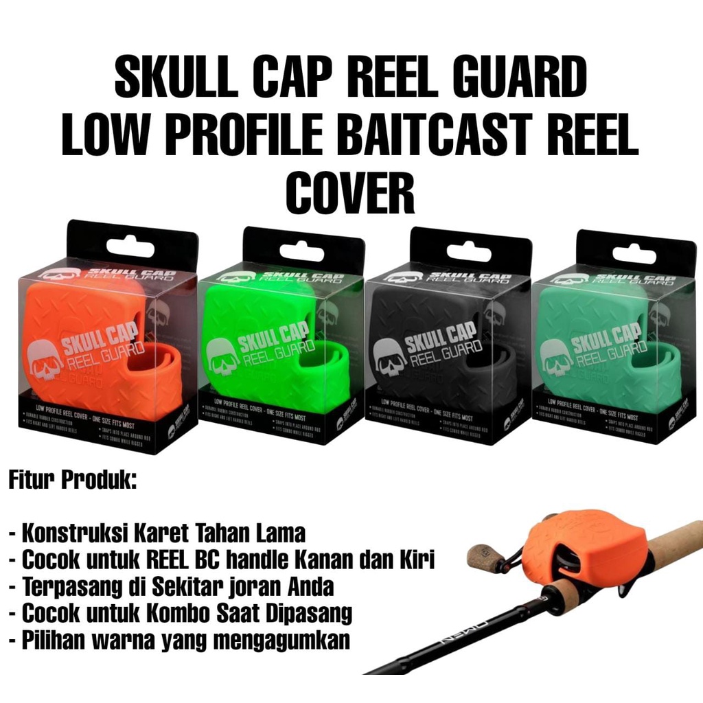 Jual Baitcasting Reel Cover Skull Cap | Shopee Indonesia