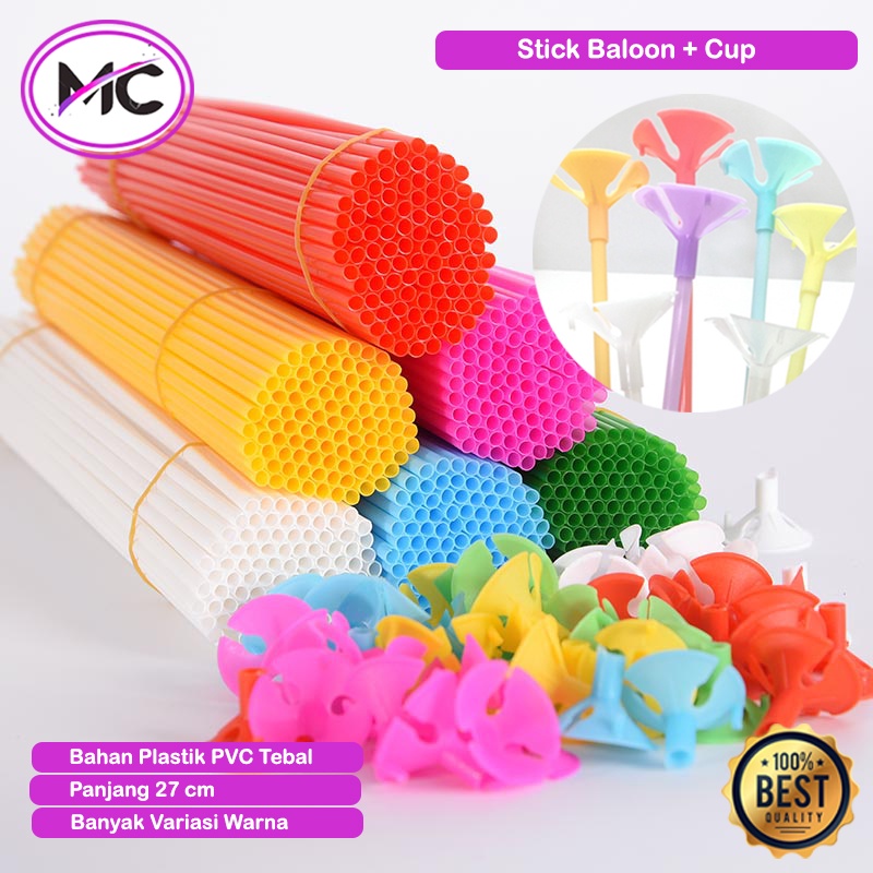 Jual Gagang Balon Warna Stick Baloon Pegangan Balon Pengangan Balon ...