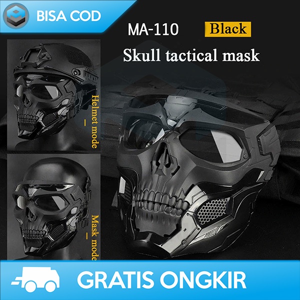 Jual MASKER MOTOR FULL FACE TOPENG PELINDUNG WAJAH DESAIN KEREN ANTI ...