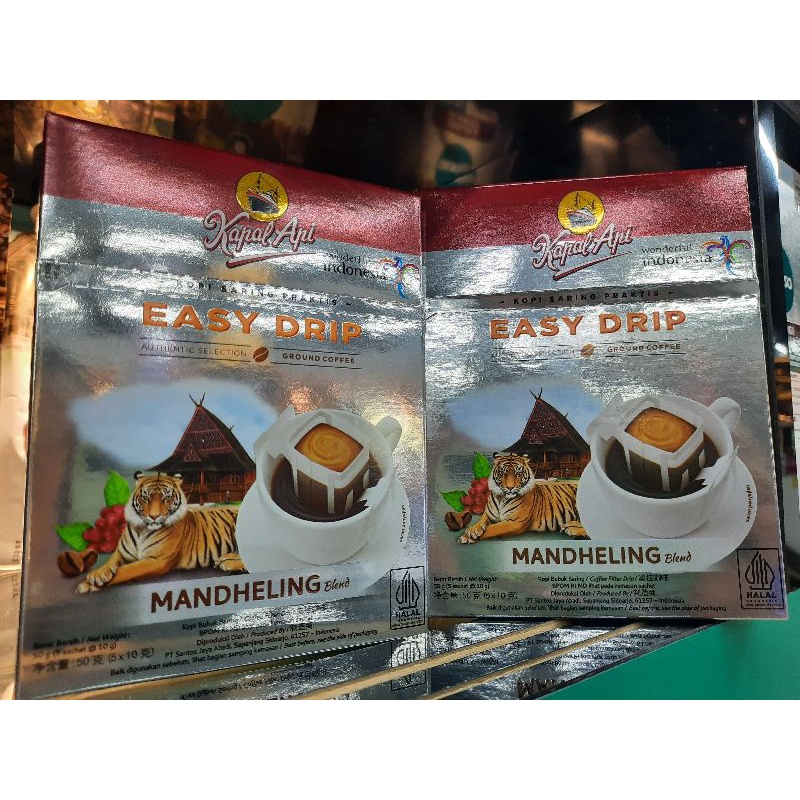 Jual Kapal Api Easy Drip Luwak blend, Flores Manggarai, Toraja Peaberry ...