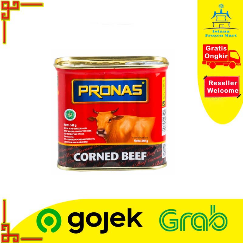 Jual Kornet Daging Sapi Kaleng Corned Beef 340 Gram - PRONAS | Shopee ...