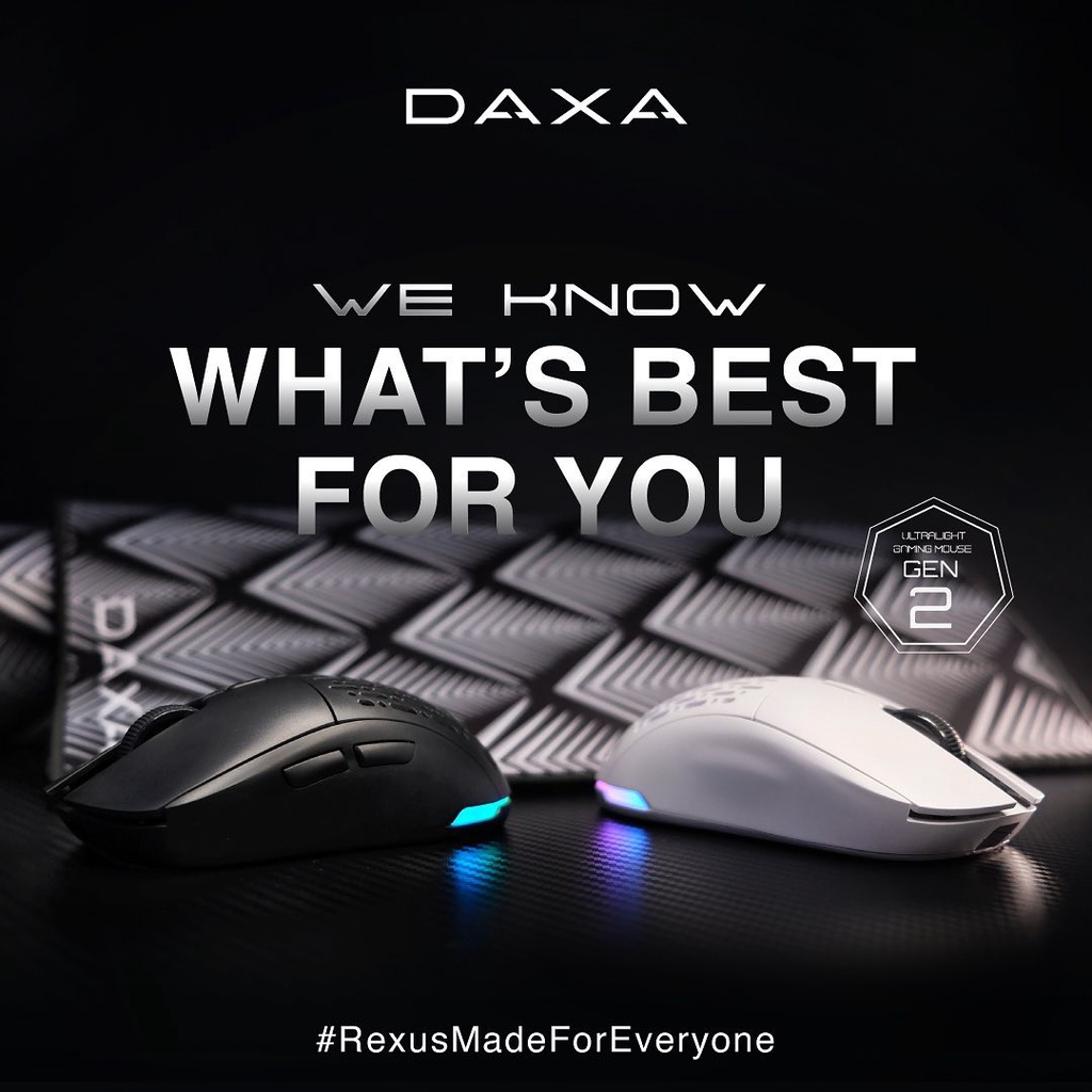 Jual Mouse Gaming Rexus Daxa Air IV / Air 4 Gen-2 Wireless 2.4G PMW3395 ...