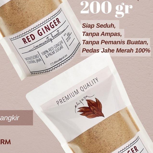 Jual ♫ Jahe Merah ALIFARM pedas, tanpa ampas, dan pengawet asli dari ...