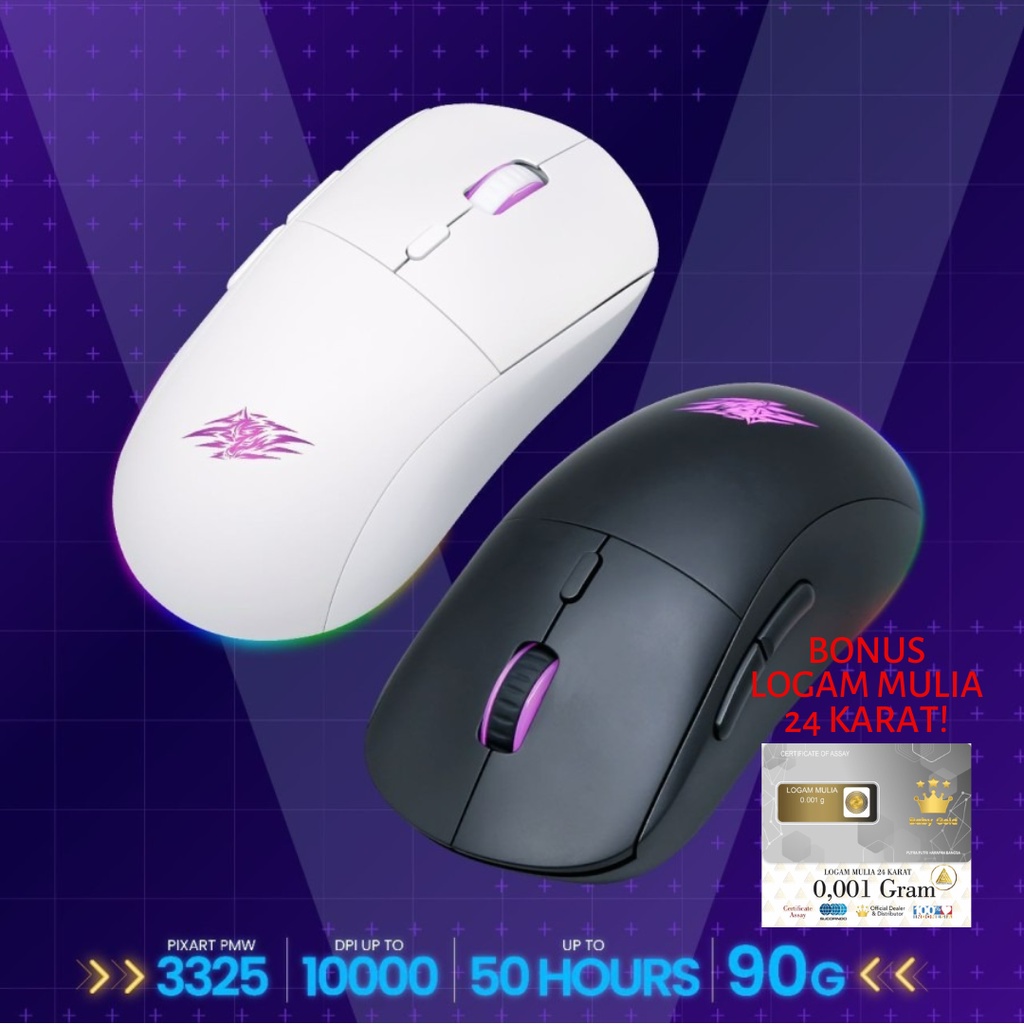 Jual Wirelles Mouse Gaming Wireless Sades Oculus S30 Dual Mode RGB ...