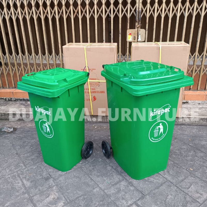 Jual Tempat Sampah Plastik KIRAPAC HDPE EN840 120-240 Liter / Tong ...