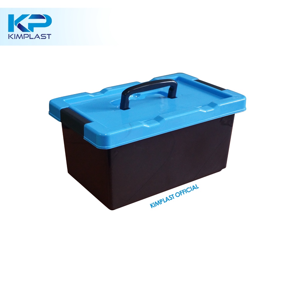 Jual KIMPLAST Tool Box Alpha 7 Liter Hitam/ Tempat Penyimpanan Alat ...