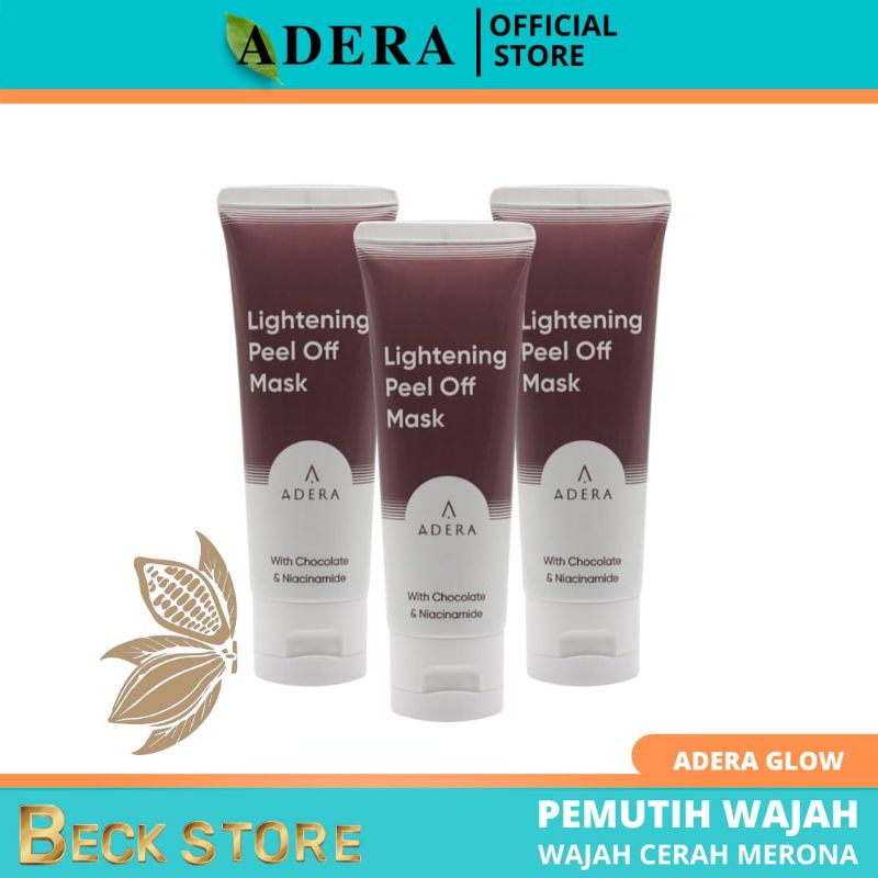 Jual ADERA LIGHTENING PEEL OFF MASK WITH CHOCOLATE & NIACINAMIDE ...