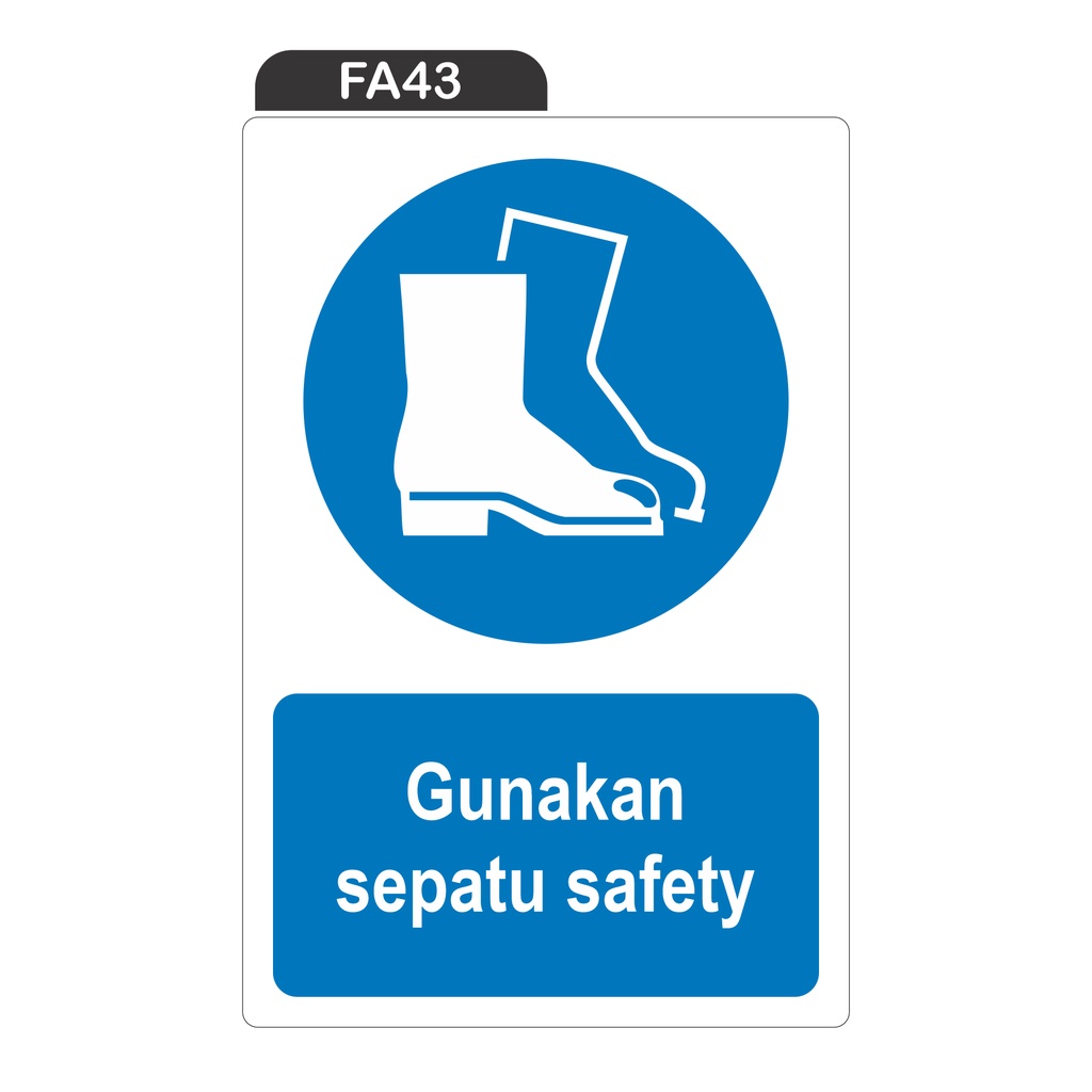 Jual RAMBU GUNAKAN SEPATU SAFETY (STICKER ONLY) | Shopee Indonesia