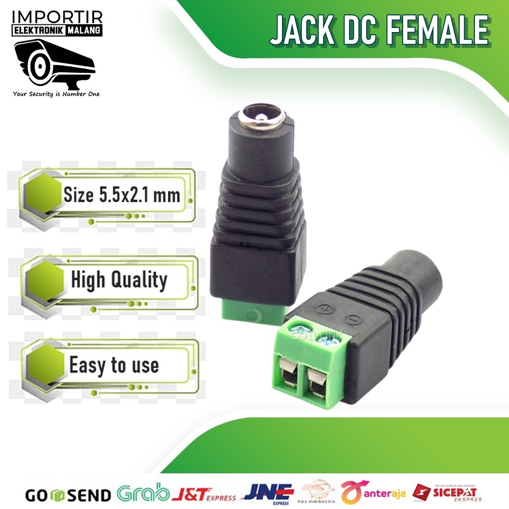 Jual Jack DC Female CCTV isi 5 | Shopee Indonesia