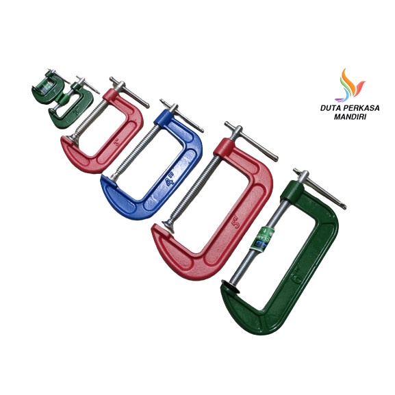 Jual DPM - Catok Clamp C 1" 2" 3" 4" 5" 6 Inch Klem Ragum Penjepit Kayu ...