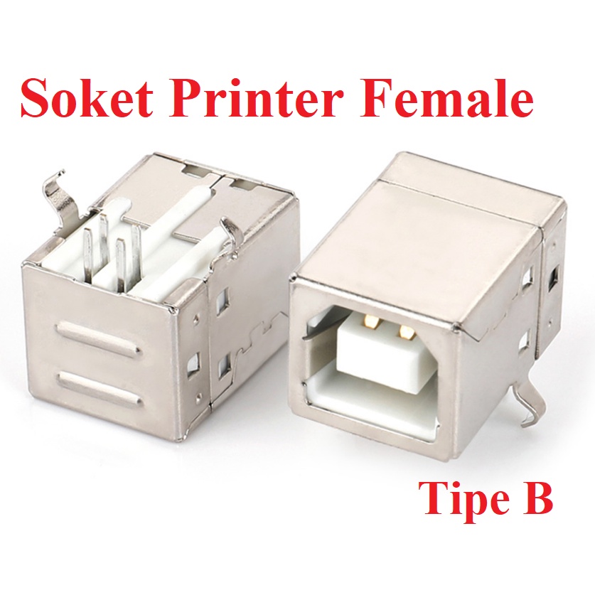 Jual Socket soket konektor Connector Printer USB Tipe Type B Female ...